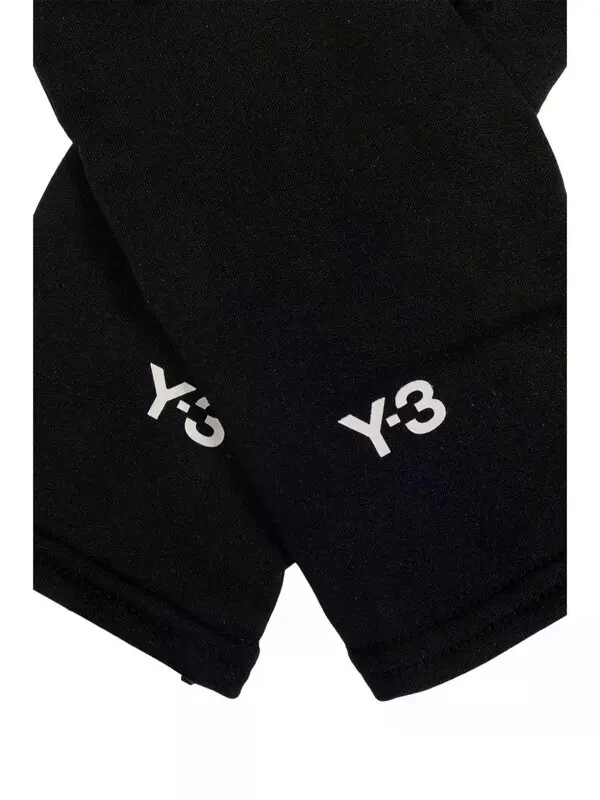 Y3 Logo Print Gloves