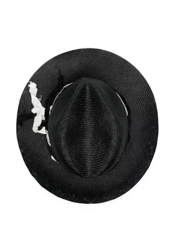 Yohji Yamamoto Grosgrain Ribbon Trim Fedora