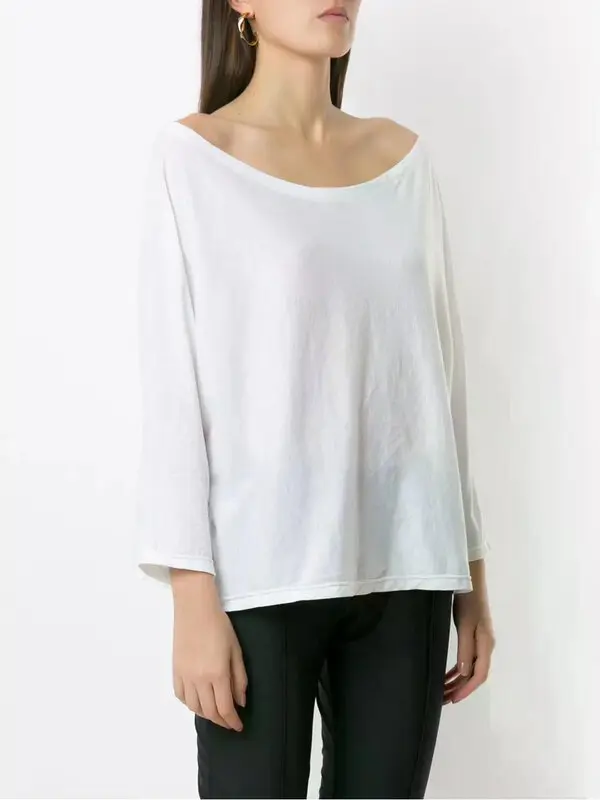 AMIR SLAMA Boat Neck Blouse