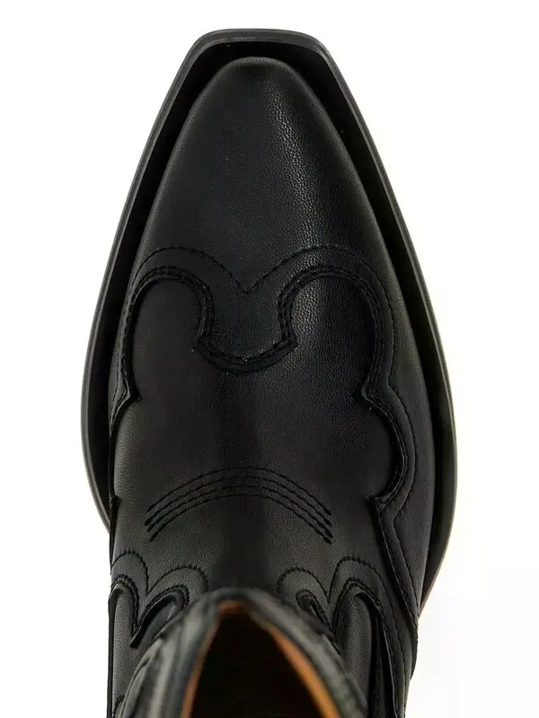 GANNI Western Texas Boots - Black