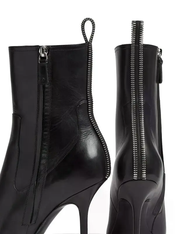 Dsquared2 100mm Zip-detail Leather Boots