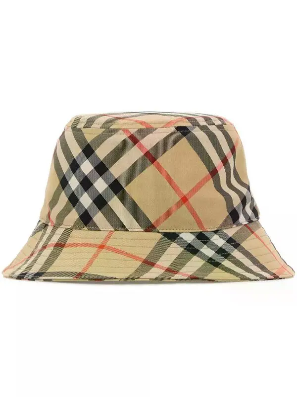 Burberry Check Knight Bucket Hat - Neutrals