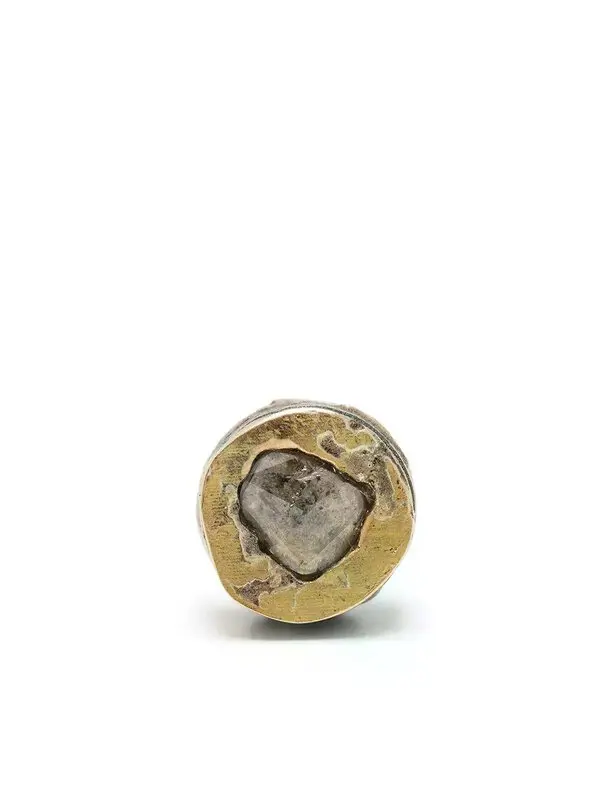 PARTS OF FOUR Ka18k+fcdia Single Stud Earring - Gold
