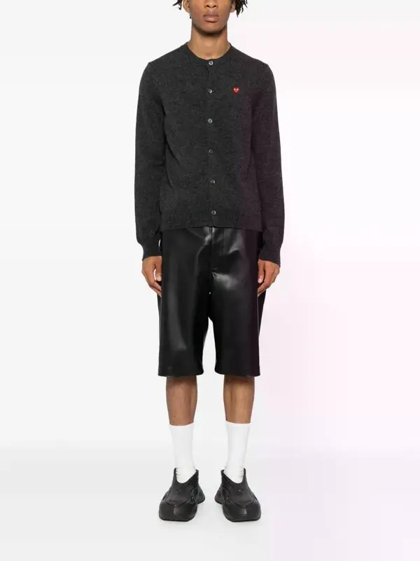 Play Comme Des Garcon Wool Cardigan
