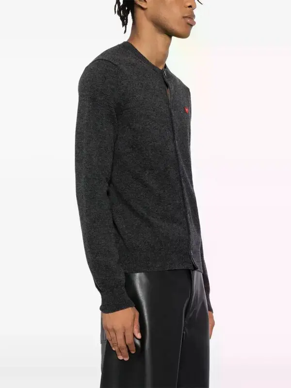 Play Comme Des Garcon Wool Cardigan
