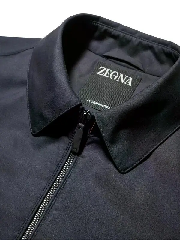 Zegna Leggerissimo Zipped-up Shirt Jacket