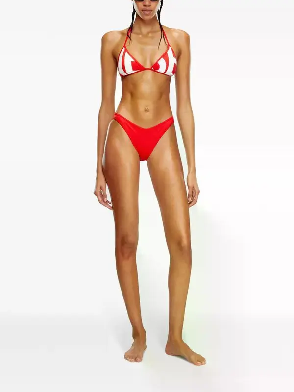 DIESEL® Logo-print Triangle Bikini Top