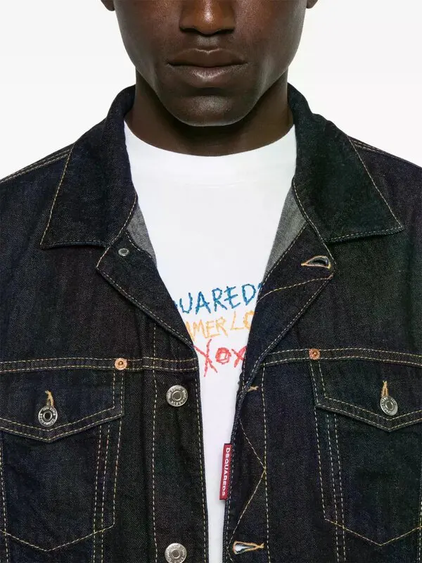 Dsquared2 Drawstring Denim Jacket