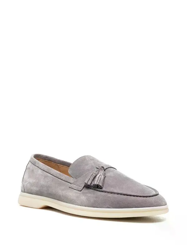 SCAROSSO Leandro Tassel-detail Suede Loafers