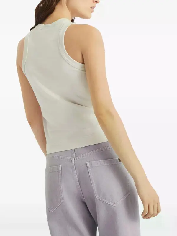 Brunello Cucinelli Sequinned Embroidered Tank Top