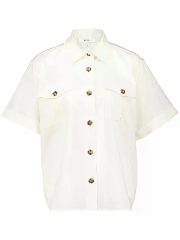 FRAME Patch-pocket Cotton Shirt