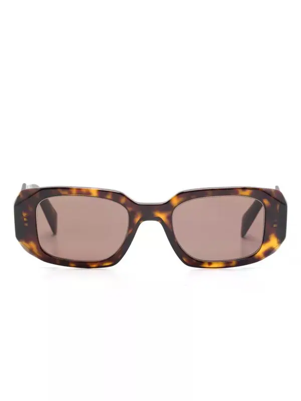 Prada Square-frame Sunglasses - Brown