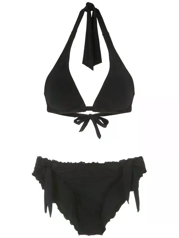 AMIR SLAMA Triangle Two-piece Bikini - Black