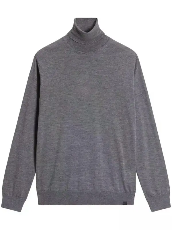 Woolrich Virgin Wool Roll Neck Sweater - Grey