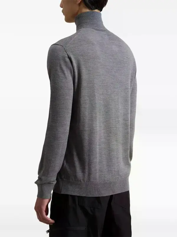 Woolrich Virgin Wool Roll Neck Sweater - Grey