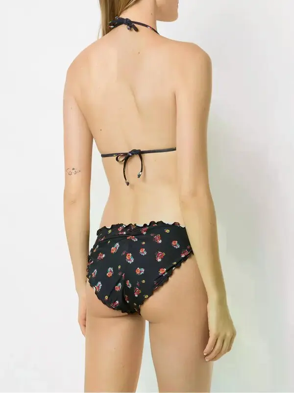 AMIR SLAMA Floral Triangle Bikini Set