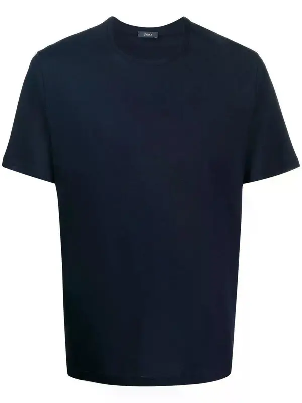 Herno Crew-neck Short-sleeve T-shirt - Blue
