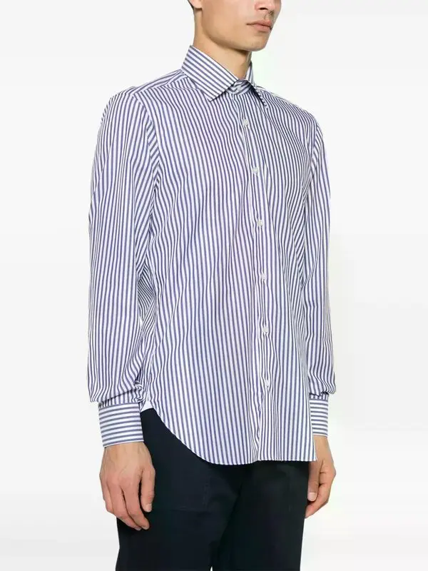 BARBA NAPOLI Striped Shirt