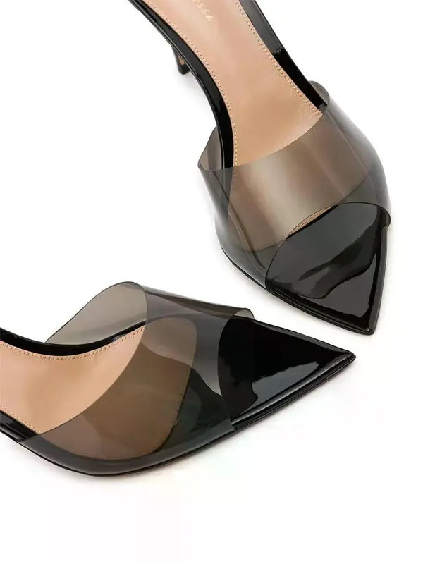 GIANVITO ROSSI Elle 85mm Transparent-strap Mules