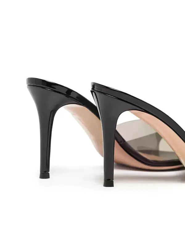 GIANVITO ROSSI Elle 85mm Transparent-strap Mules