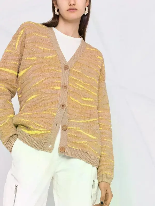 Stella McCartney Tiger-pattern Knitted Cardigan