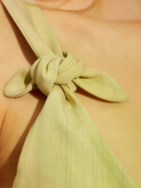 GANNI Knot-detail Cropped Top