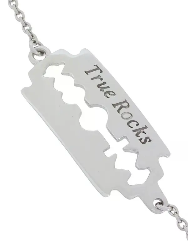 TRUE ROCKS Sterling Silver Razor Blade Bracelet