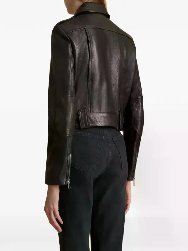 Khaite Cordelia Leather Moto Jacket