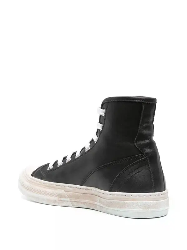 Moma High-top Leather Sneakers