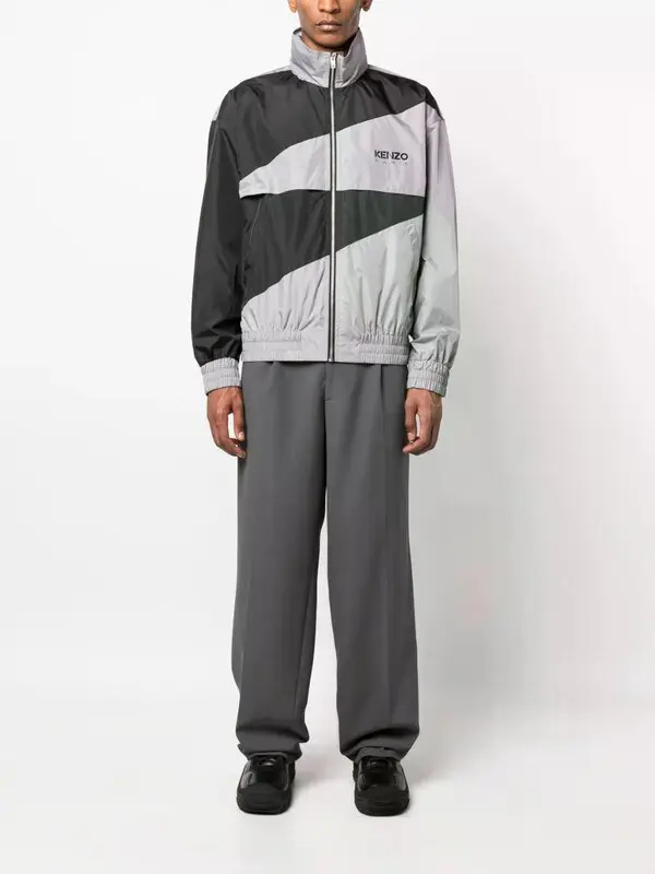 Kenzo Two-tone Logo-print Lightweight Jacket