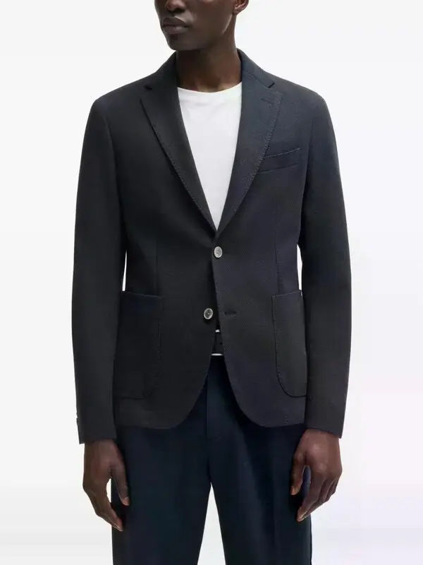 BOSS Cotton-blend Blazer - Blue