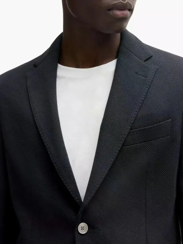 BOSS Cotton-blend Blazer - Blue