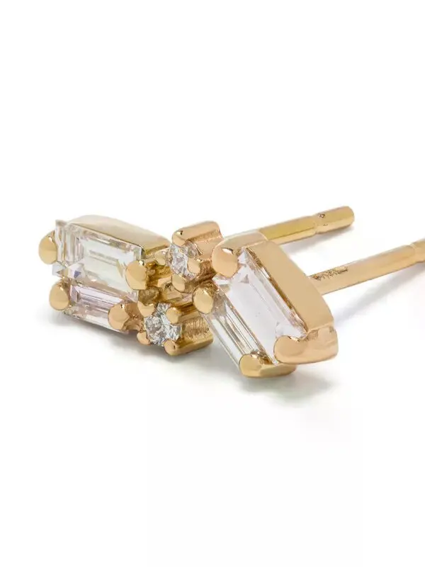SUZANNE KALAN 18kt Yellow Bold Burst Diamond Stud Earrings