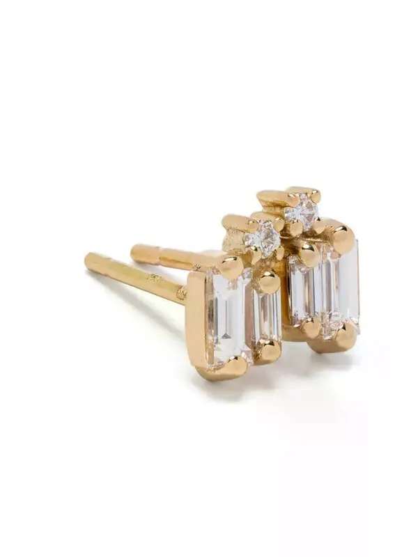 SUZANNE KALAN 18kt Yellow Bold Burst Diamond Stud Earrings