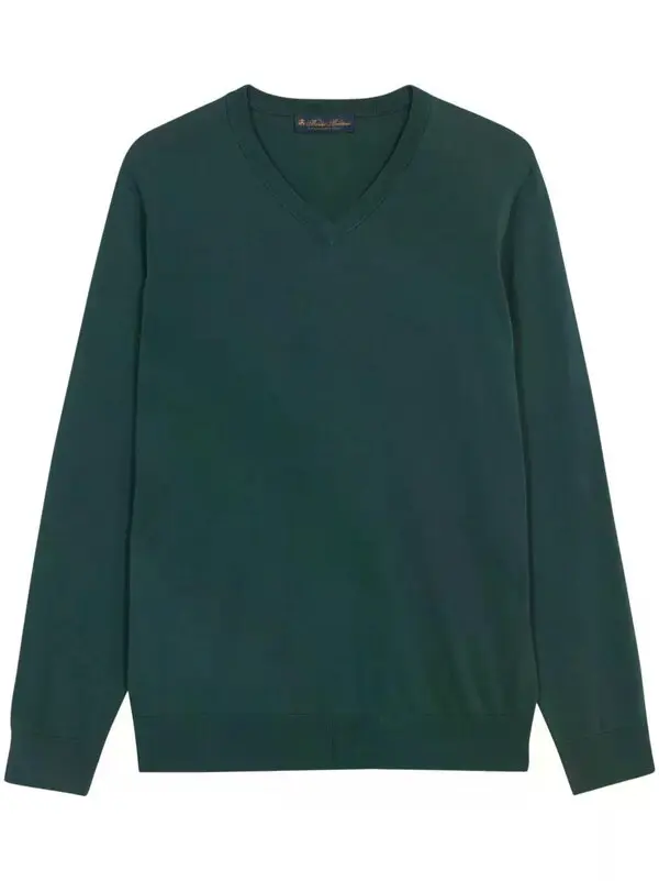 Brooks Brothers V-neck Cotton Jumper