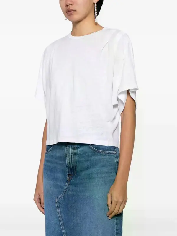 MARANT ETOILE Kyanza Linen T-shirt - White