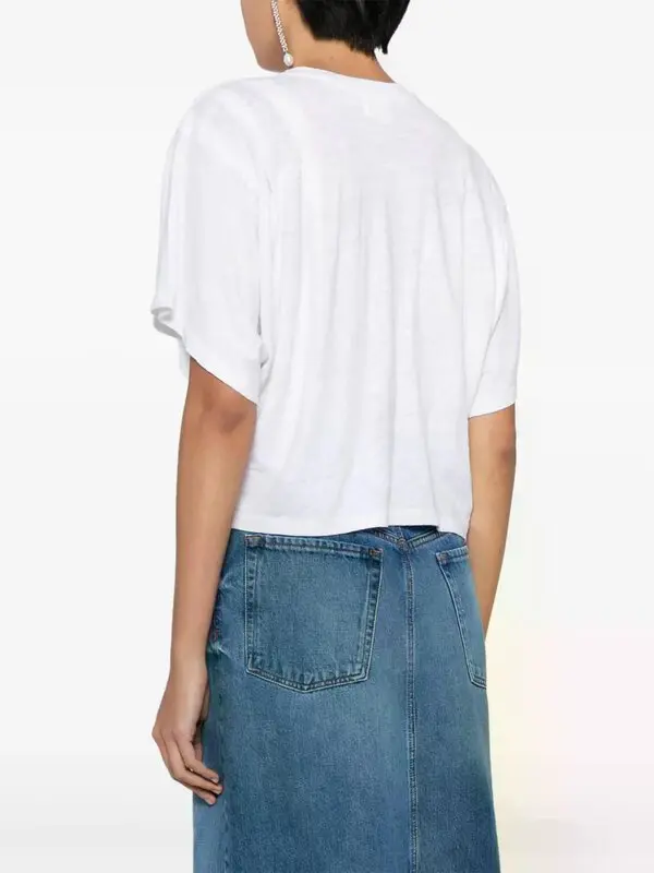 MARANT ETOILE Kyanza Linen T-shirt - White