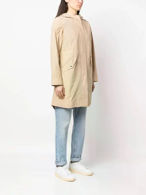 Woolrich Hooded Mid-length Coat