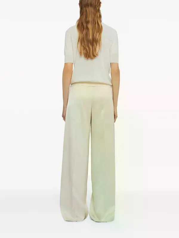 JIL SANDER Wide-leg Tailored Trousers - White