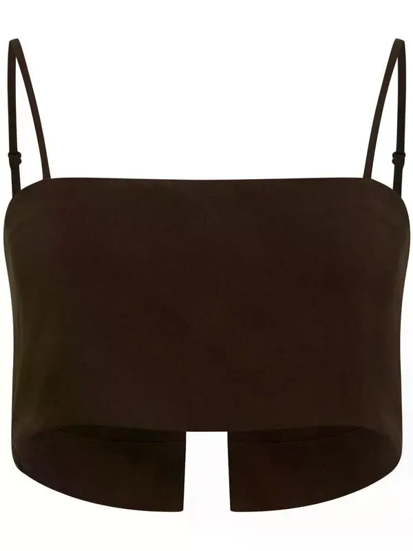 Azeeza Walton Crop Top - Brown