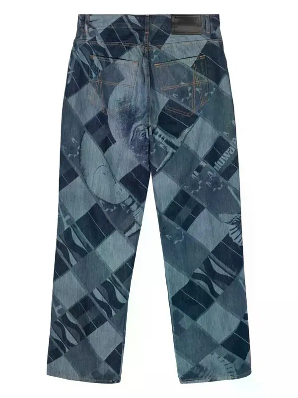 Ahluwalia Low-rise Straight-leg Jeans