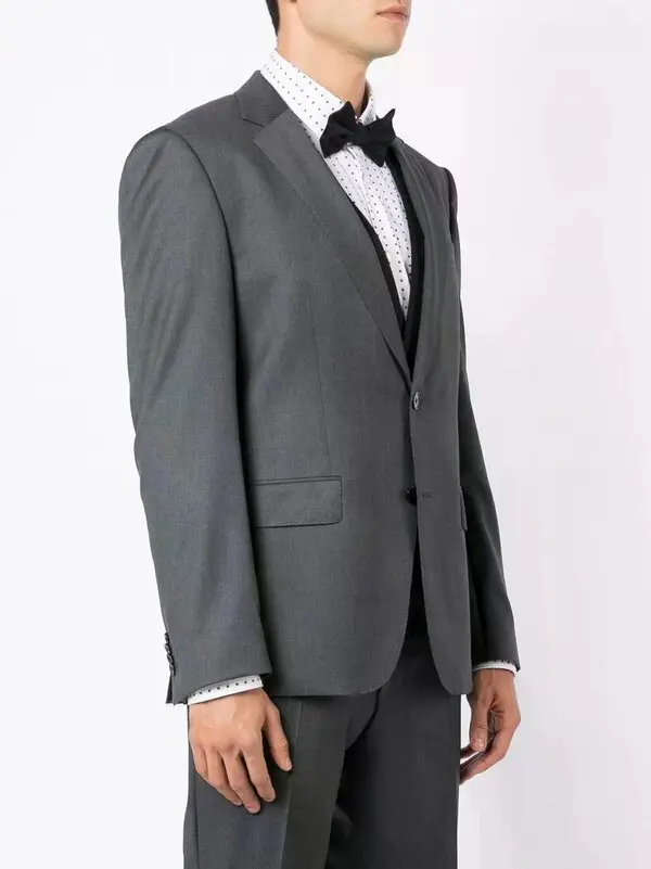 BOSS Single-breasted Fitted Blazer - Grey