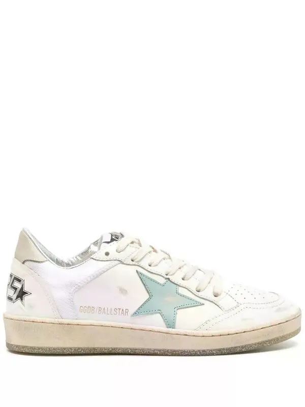 GOLDEN GOOSE Ball Star Leather Sneakers - White