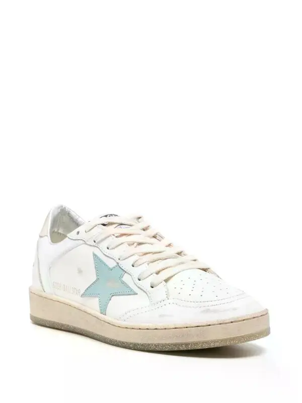 GOLDEN GOOSE Ball Star Leather Sneakers - White