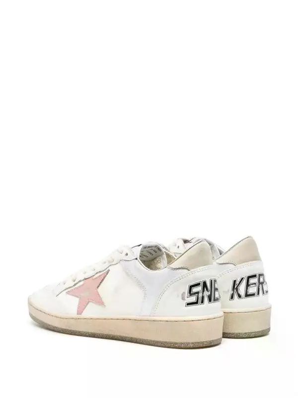 GOLDEN GOOSE Ball Star Leather Sneakers - White