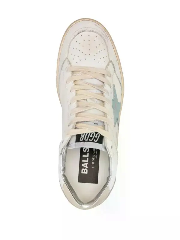 GOLDEN GOOSE Ball Star Leather Sneakers - White