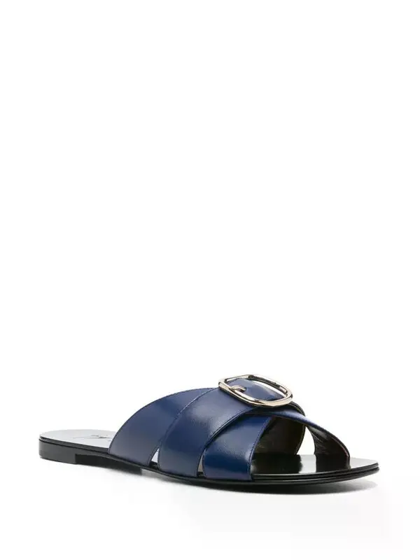 GIUSEPPE ZANOTTI Geraldine Flat Slides - Blue