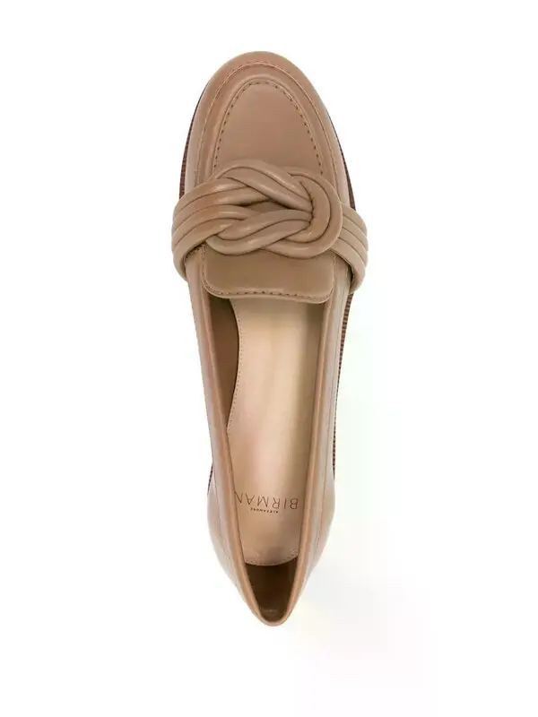 ALEXANDRE BIRMAN Knot-detailing Leather Loafers