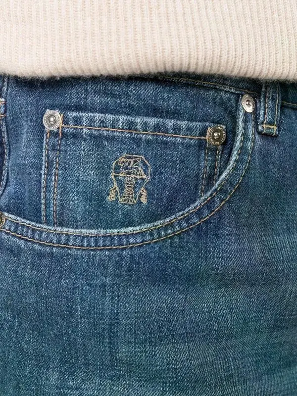 Brunello Cucinelli Straight-leg Jeans - Blue