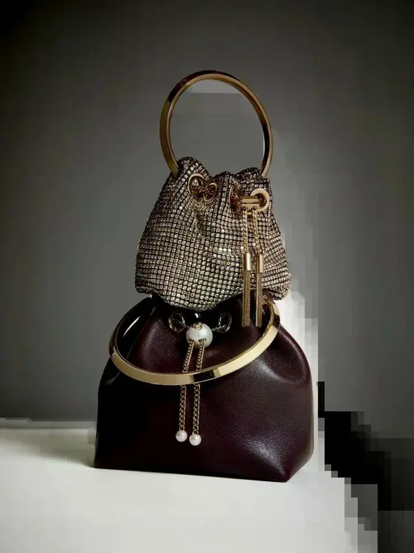 JIMMY CHOO Mini Bon Bon Chain Clutch Bag